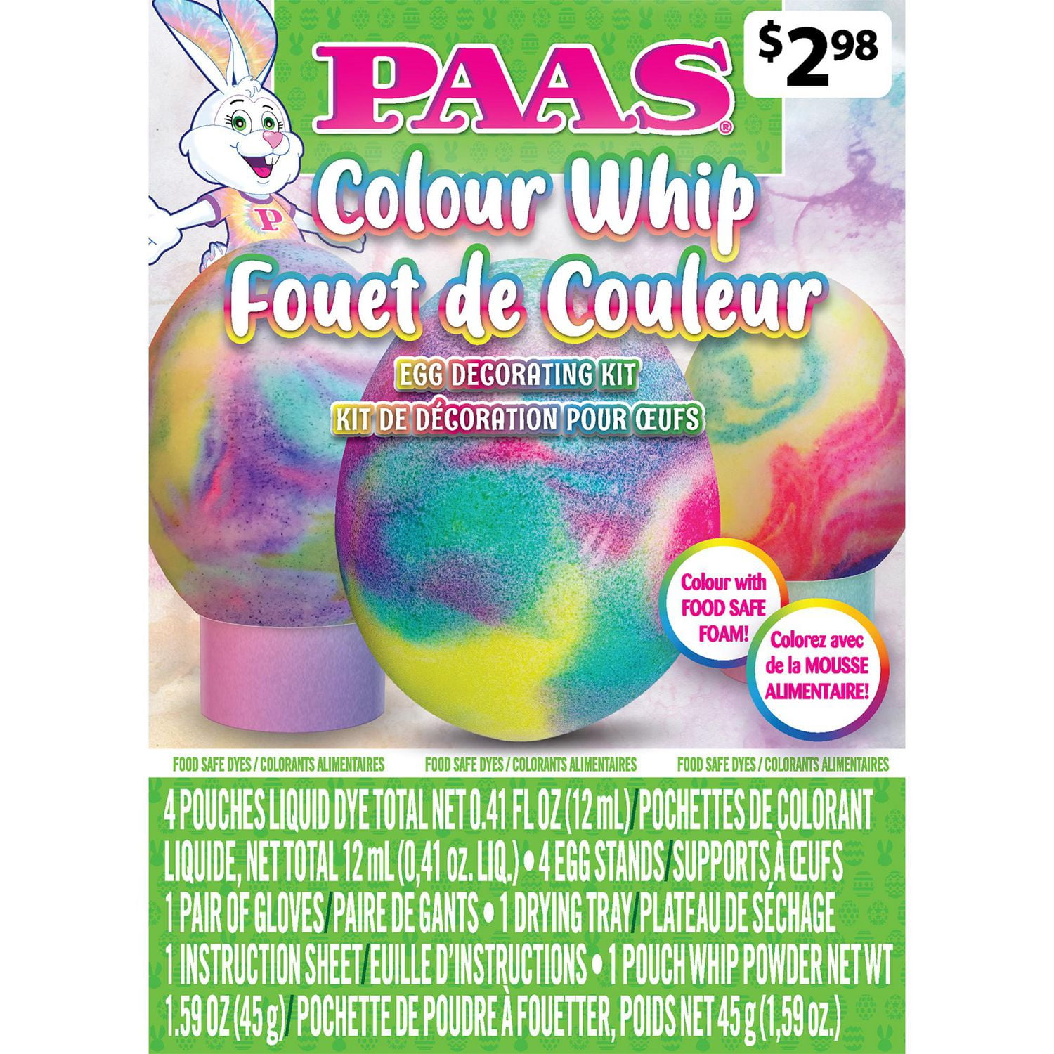 PAAS® Easter Egg Decorating and Dye Kit , Colour Whip , 1 Kit, Easter ...
