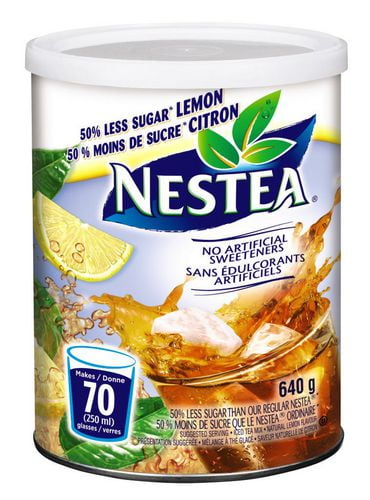Nestea 50% Less Sugar Lemon Iced Tea 640g | Walmart Canada