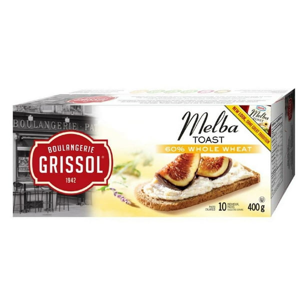 Boulangerie Grissol Whole Wheat Melba Toast - Walmart.ca