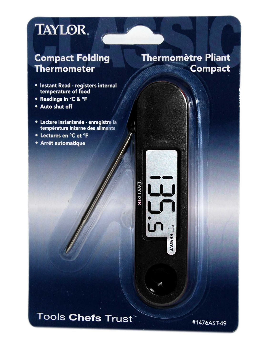 Taylor Compact Folding Black/Red Thermometer | Walmart Canada