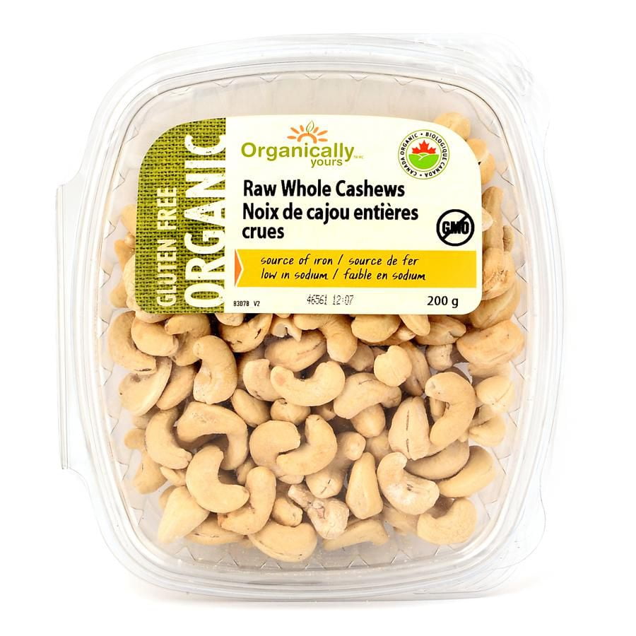 Organically Yours Gluten Free Raw Whole Cashews | Walmart Canada