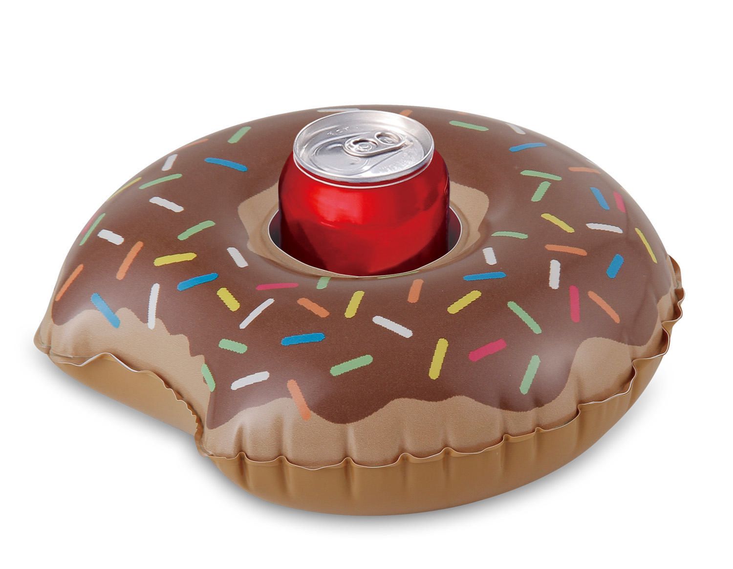 Play Day Inflatable Floating Beverage Holder- Chocolate Donut | Walmart ...