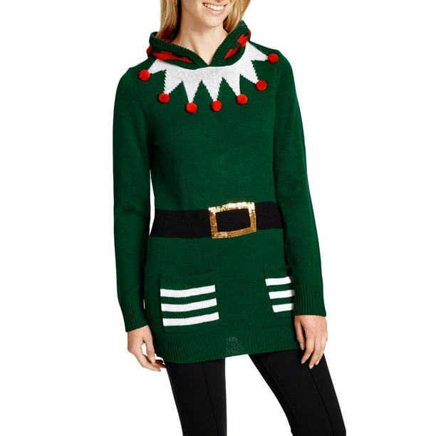 George Women's Christmas Elf Sweater Tunic - Walmart.ca