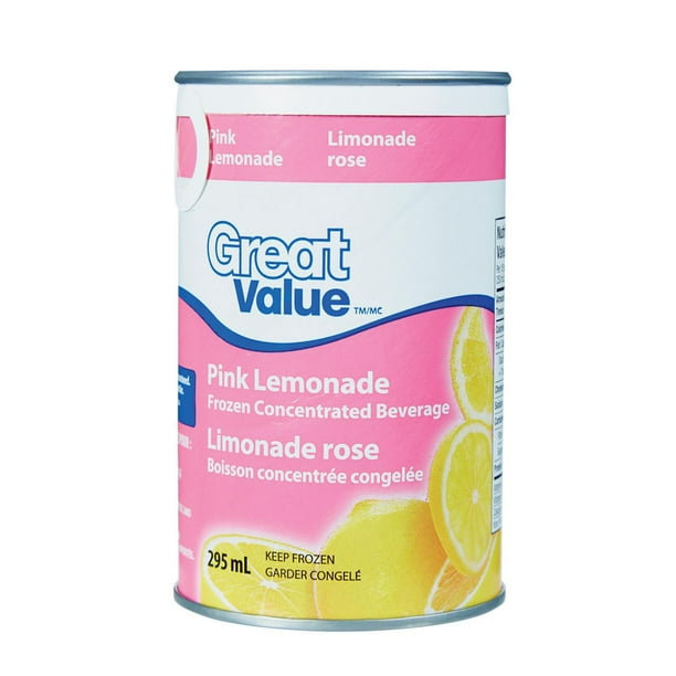Great Value Pink Lemonade Frozen Concentrated Beverage - Walmart.ca