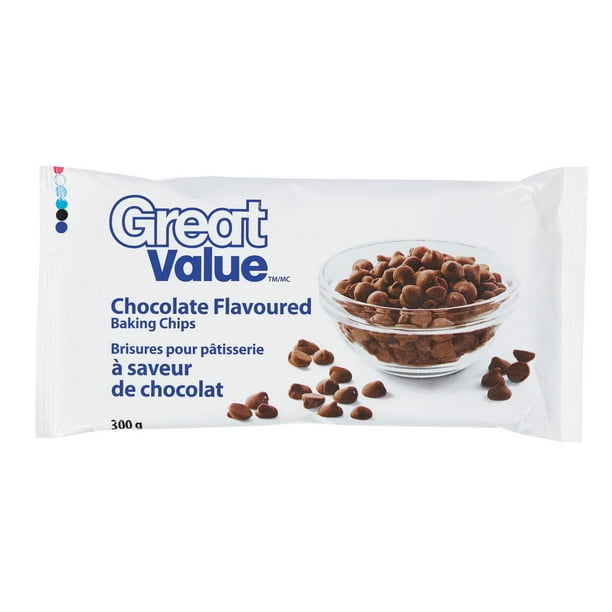 Great Value Chocolate Flavoured Baking Chips, 300 g - Walmart.ca