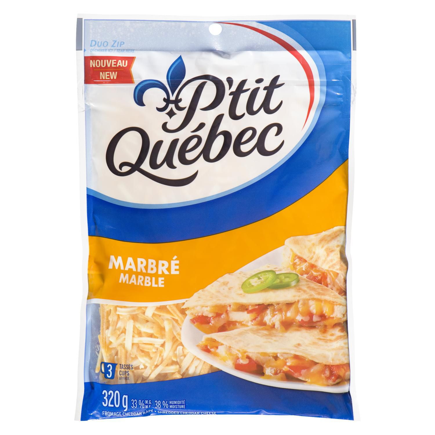 P'Tit Quebec Marble Shredded Cheddar Cheese | Walmart Canada