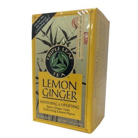 Triple Leaf Lemon Ginger Tea Bags | Walmart Canada