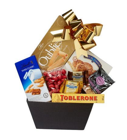 Baskets by On Occasion Sweet Tooth Classic Black Gift Basket | Walmart ...