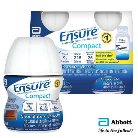 Ensure Compact, Complete Balanced Nutrition In Half The Size, Chocolate ...