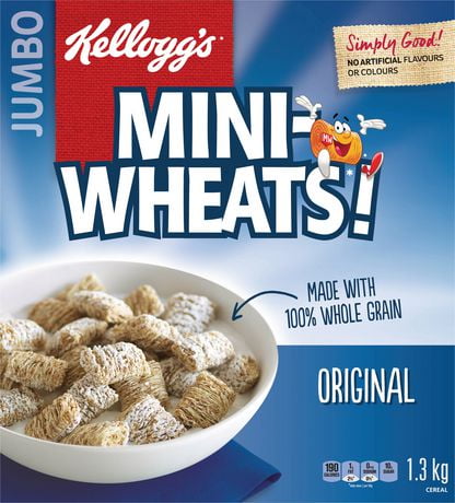 Kellogg's Mini-Wheats Cereal - Original - 1.3KG (Jumbo Size) | Walmart ...
