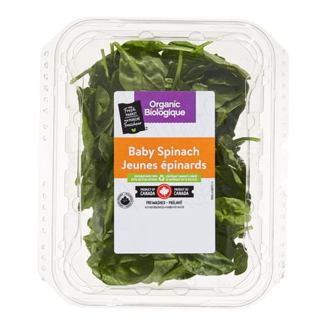 Your Fresh Market Organic Baby Spinach, 142 g - Walmart.ca