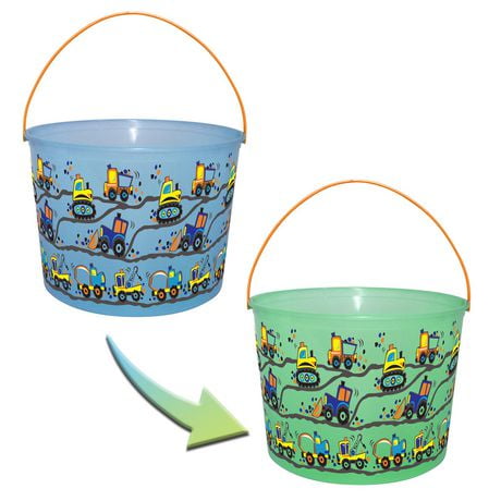 Color Change Medium Plastic Bucket Blue, Color Change Med Plastic ...