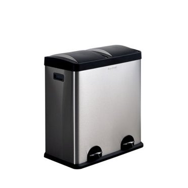 The Point Gallery Step N' Sort 60 Litre 3-Compartment Trash and ...