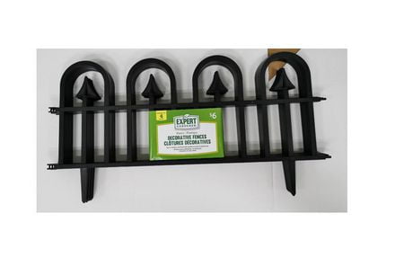 Click here for Expert Gardener Plastic Wrouth Iron Fence Black 23... prices