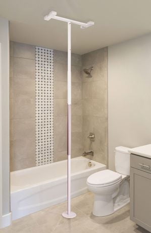 Stander Straight Security Pole, Bathroom Transfer Pole and Grab Bar ...