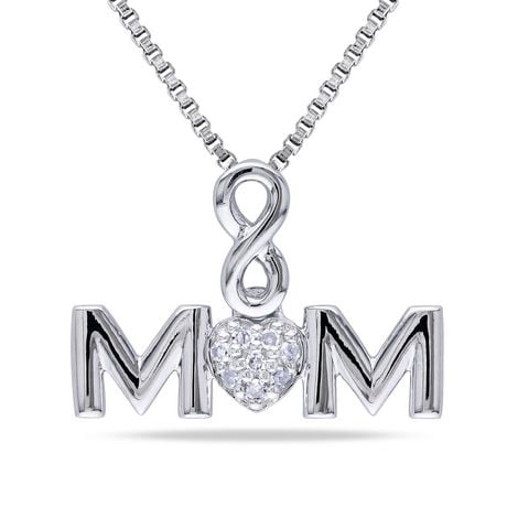 Click here for Miabella Diamond-Accent Sterling Silver Mom Infini... prices
