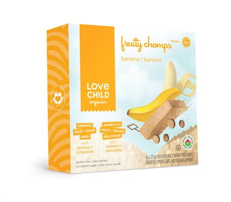 Love Child Organics Banana Fruity Chomps Fruit Grain Bars - Walmart.ca