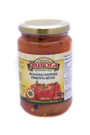 Aurora Roasted Peppers, 340 mL - Walmart.ca