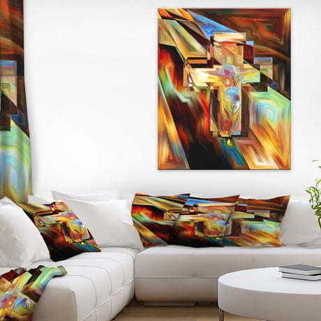 Click here for Design Art Light Of The Cross Canvas Print Yellow... prices