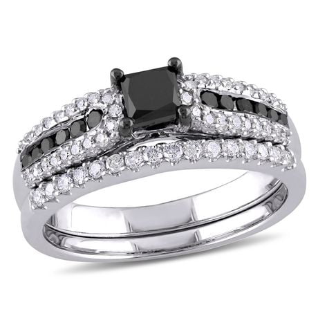 Click here for Asteria 1 Carat T. W. Princess And Round-Cut Black... prices