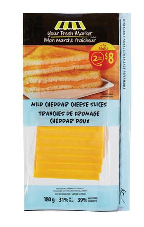 Your Fresh Market Mild Cheddar Cheese Slices - Walmart.ca