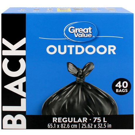 Great Value Regular Outdoor Garbage Bags | Walmart Canada