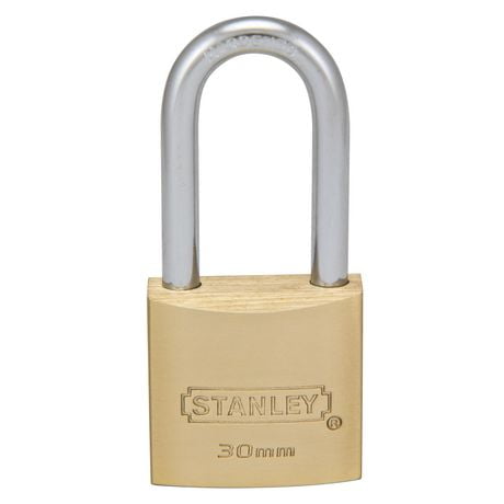 Stanley CD5650 Long Shackle Padlock 30MM, Brass | Walmart Canada