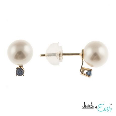 Click here for Jewels 4 Ever 14K Gold Genuine Cultured Pearl & Sa... prices