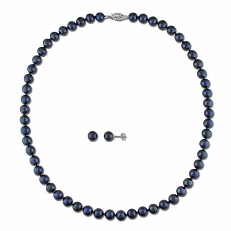 Click here for Asteria 6.5-7Mm Black Cultured Pearl 14K White Gol... prices