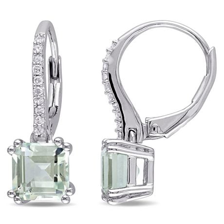Click here for Tangelo 2.33 Carat T. G.W Green Amethyst And Diamo... prices