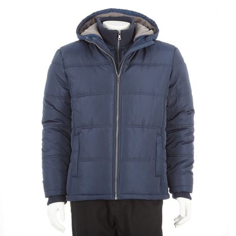 George Men’s Hooded Puffer Jacket - Walmart.ca