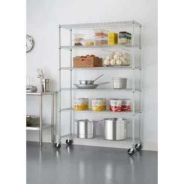 TRINITY 5-Tier Heavy Duty Wire Shelving Rack | 60" X 24" X 72" | Nsf ...