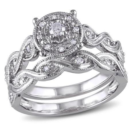 Click here for Miabella 0.20 Carat T. W. Diamond Sterling Silver... prices
