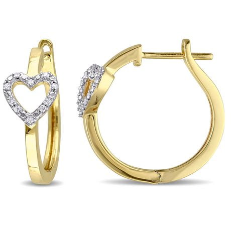 Click here for Miabella 0.10 Carat T. W. Diamond Yellow Rhodium-P... prices