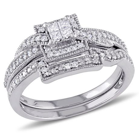 Click here for Miabella 0.33 Carat T. W. Princess And Round-Cut D... prices