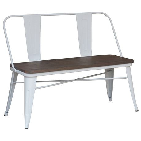 Click here for Worldwide Homefurnishings Inc Industrial Bench Whi... prices