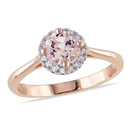 Click here for Tangelo 0.80 Carat T. G.W. Morganite And 0.10 Cara... prices