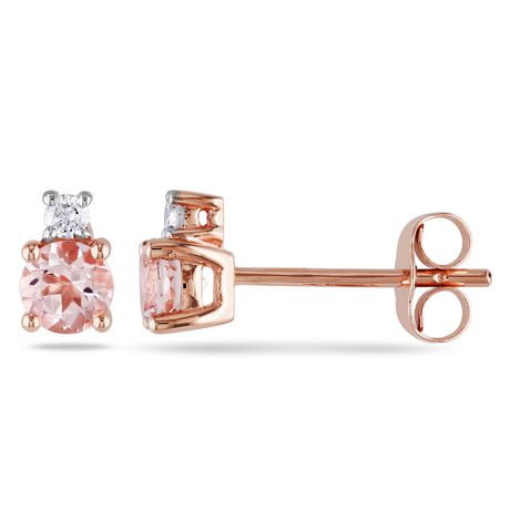 Click here for Tangelo 0.75 Carat T. G.W. Morganite And Diamond-A... prices