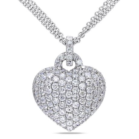Click here for Miabella 3.50 Carat T. G.W. Created White Sapphire... prices