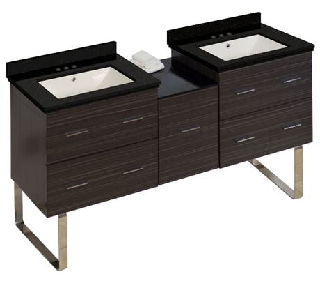 Click here for American Imaginations 61.5-In. W Vanity Set Grey G... prices