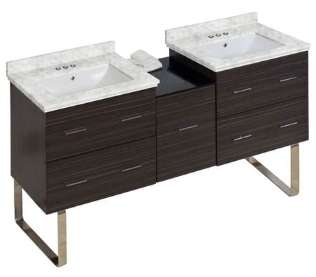 Click here for American Imaginations 61.5-In. W Vanity Set Grey G... prices