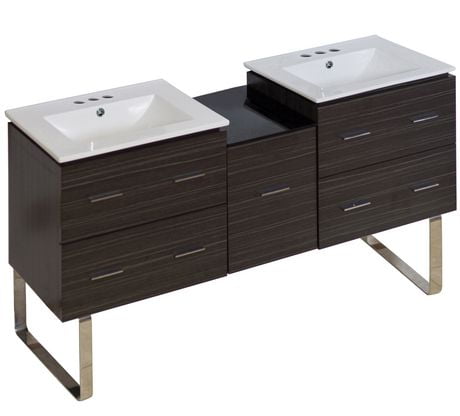 Click here for American Imaginations 61.5-In. W Vanity Set Grey G... prices