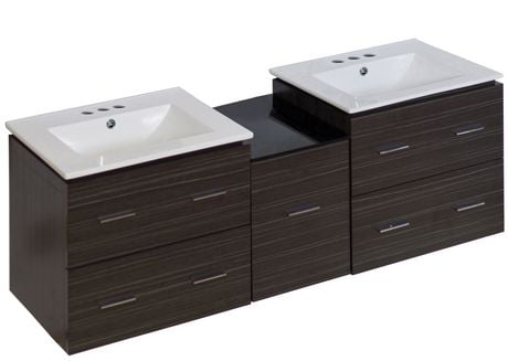 Click here for American Imaginations 61.5-In. W Vanity Set Grey G... prices
