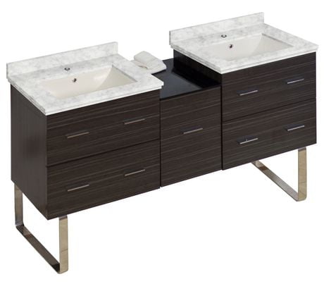 Click here for American Imaginations 61.5-In. W Vanity Set Grey G... prices