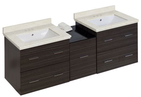 Click here for American Imaginations 61.5-In. W Vanity Set Grey G... prices