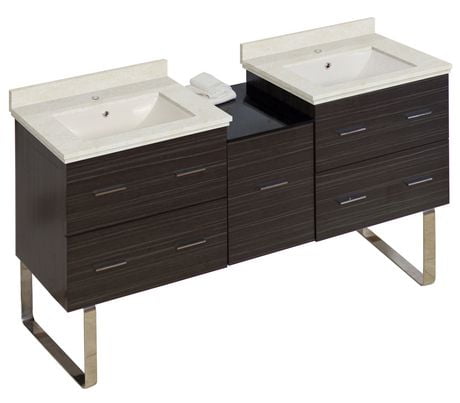 Click here for American Imaginations 61.5-In. W Vanity Set Grey G... prices