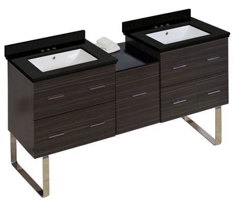Click here for American Imaginations 61.5-In. W Vanity Set Grey G... prices
