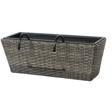 hometrends 20" Wicker Balcony Box Planter - Walmart.ca