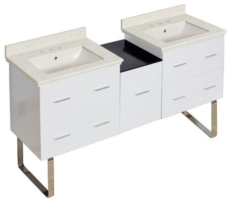 Click here for American Imaginations 61.5-In. W Vanity Set White... prices