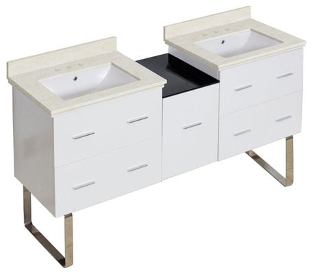 Click here for American Imaginations 61.5-In. W Vanity Set White... prices